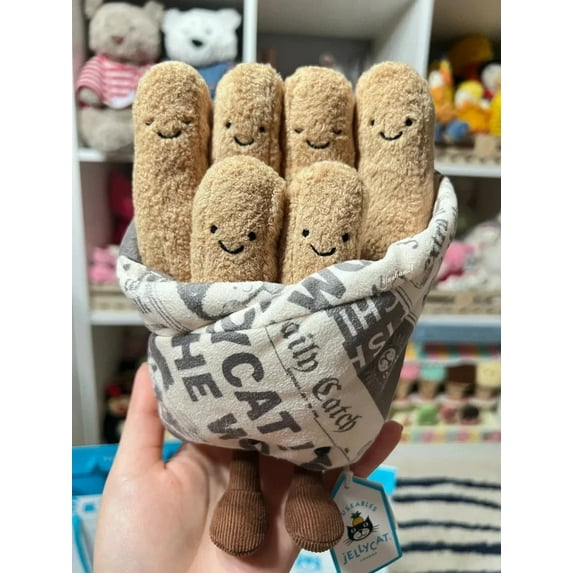 Chips Plush Doll - Smiling Christmas Fries, Food-Themed Gift & Cheerful ...