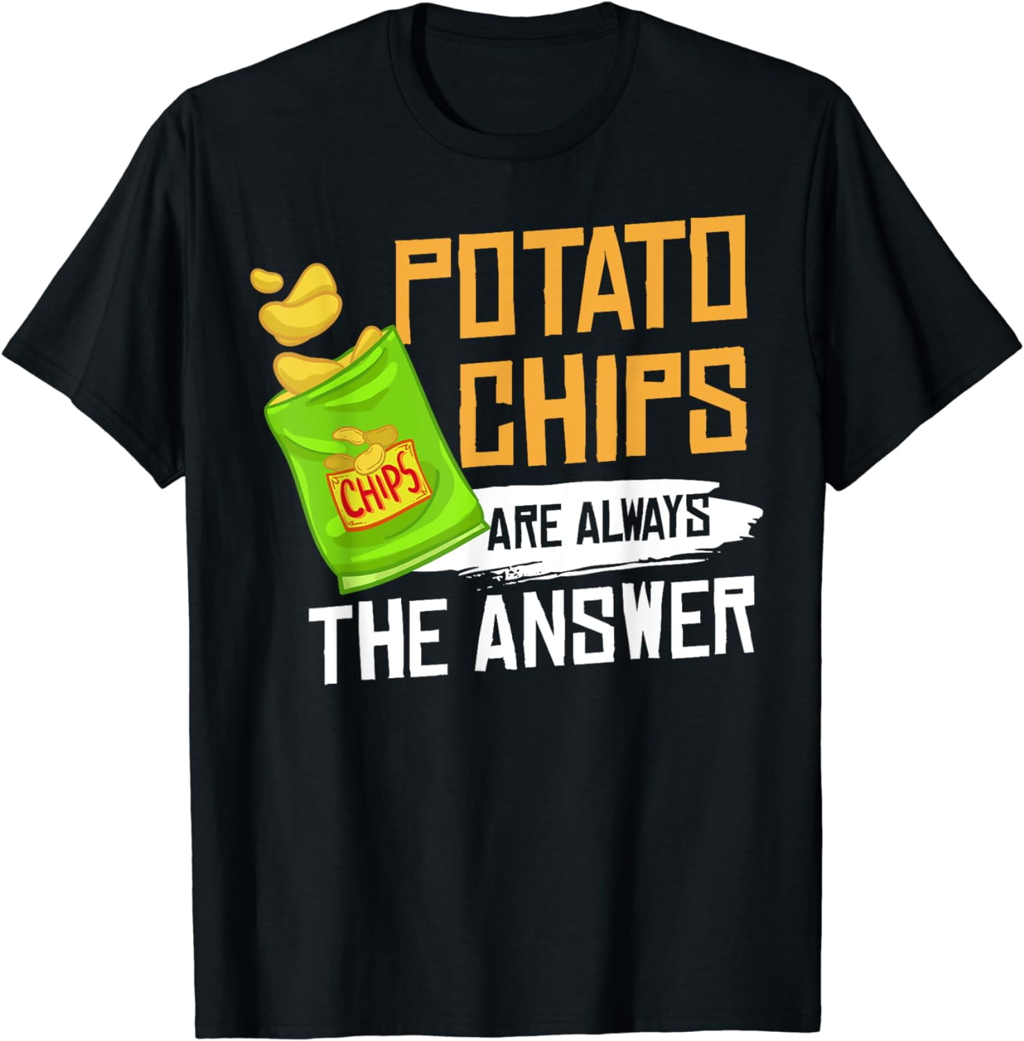 Chips Snacks Snaccident Potato Chips T-Shirt - Walmart.com