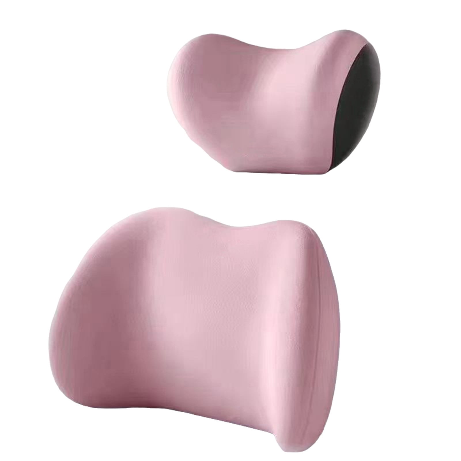 ChiqVue Car Headrest And Lumbar Support Pad Ergonomic Car Seat Headrest ...