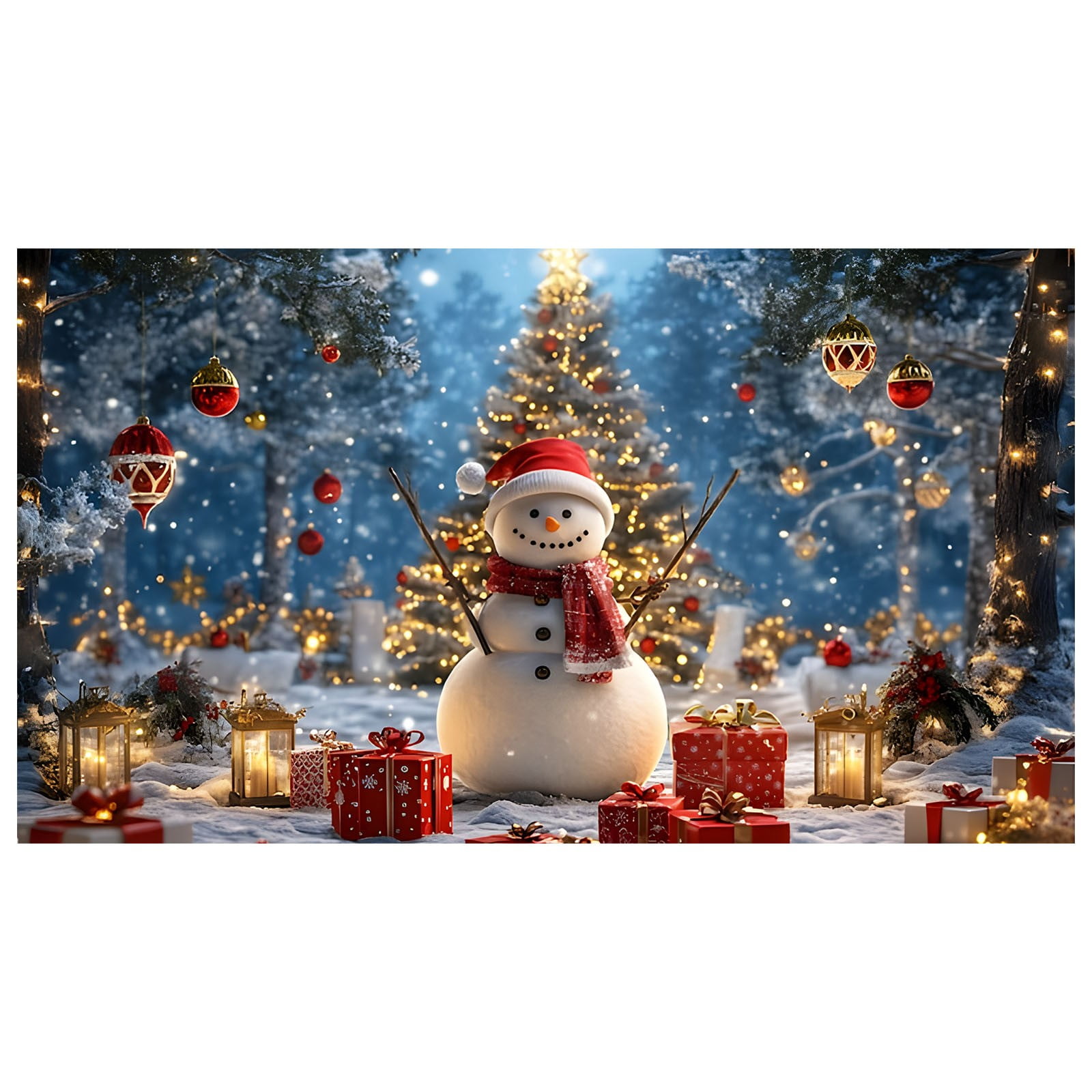 ChiqVue Christmas Garage Door Cover Garage Christmas Garage Door Banner ...