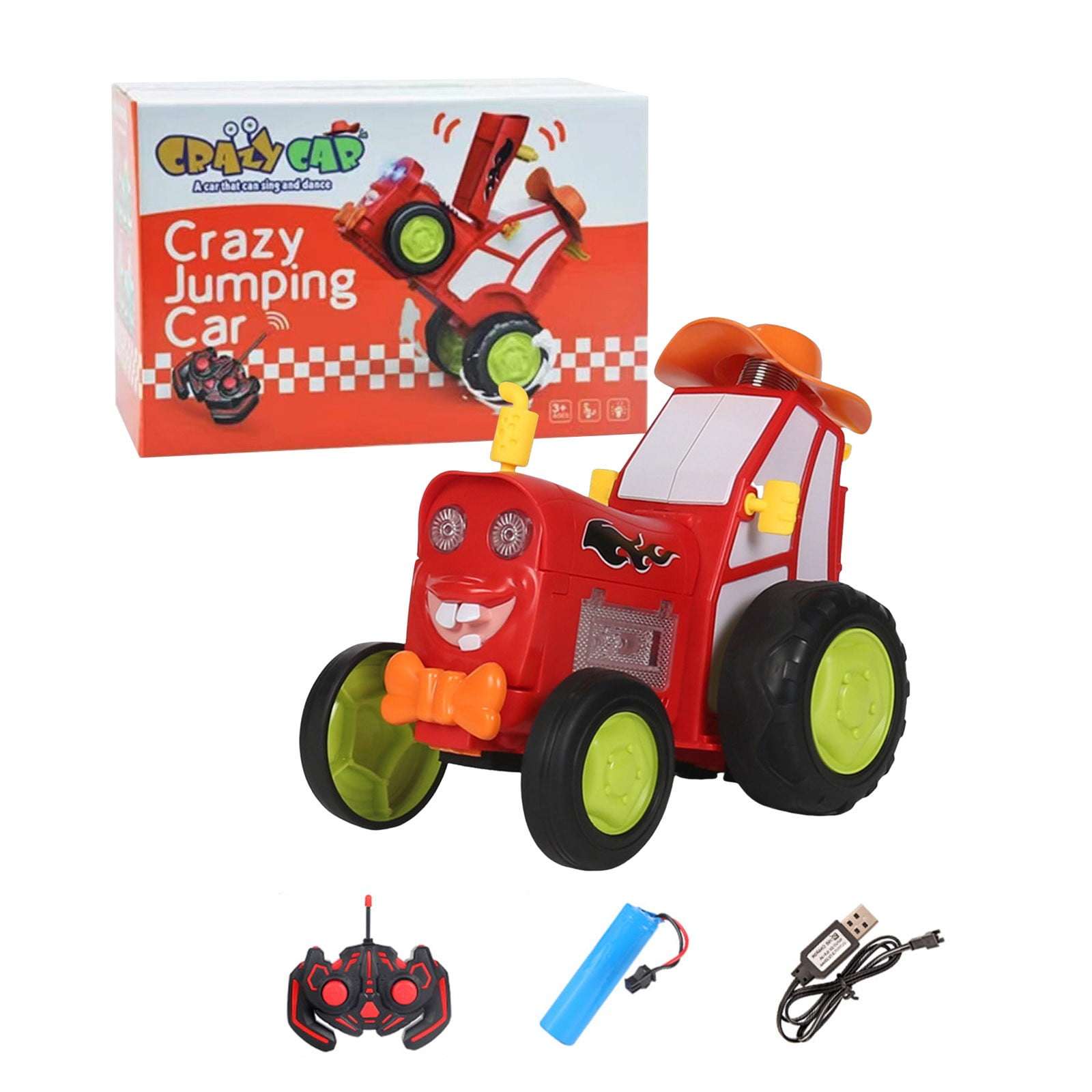 ChiqVue Crazy Jumping Car Toys 360° Rotating Remote Control Car Remote ...