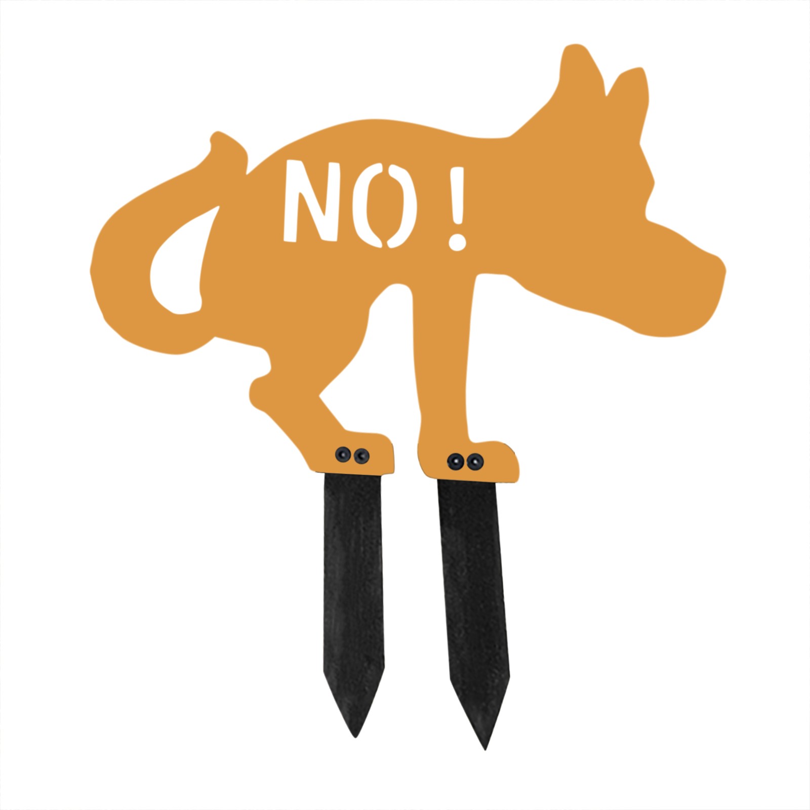 ChiqVue No Dog Solid Yard Sign Garden Decoration 13.8" X 14.9" No Dog ...