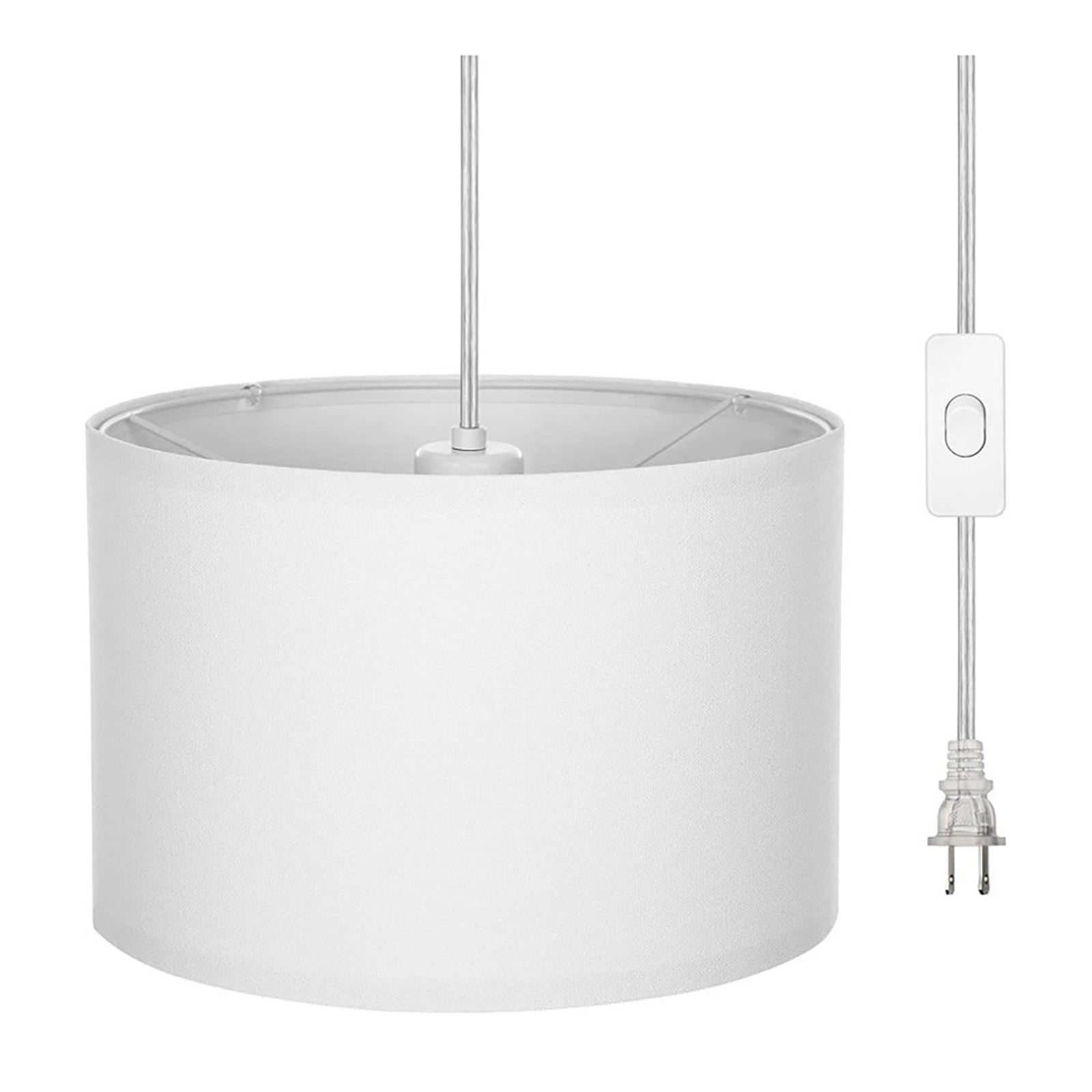 ChiqVue Plug In Pendant Light Hanging Lamp With Plug In Cord On/Off Swi ...