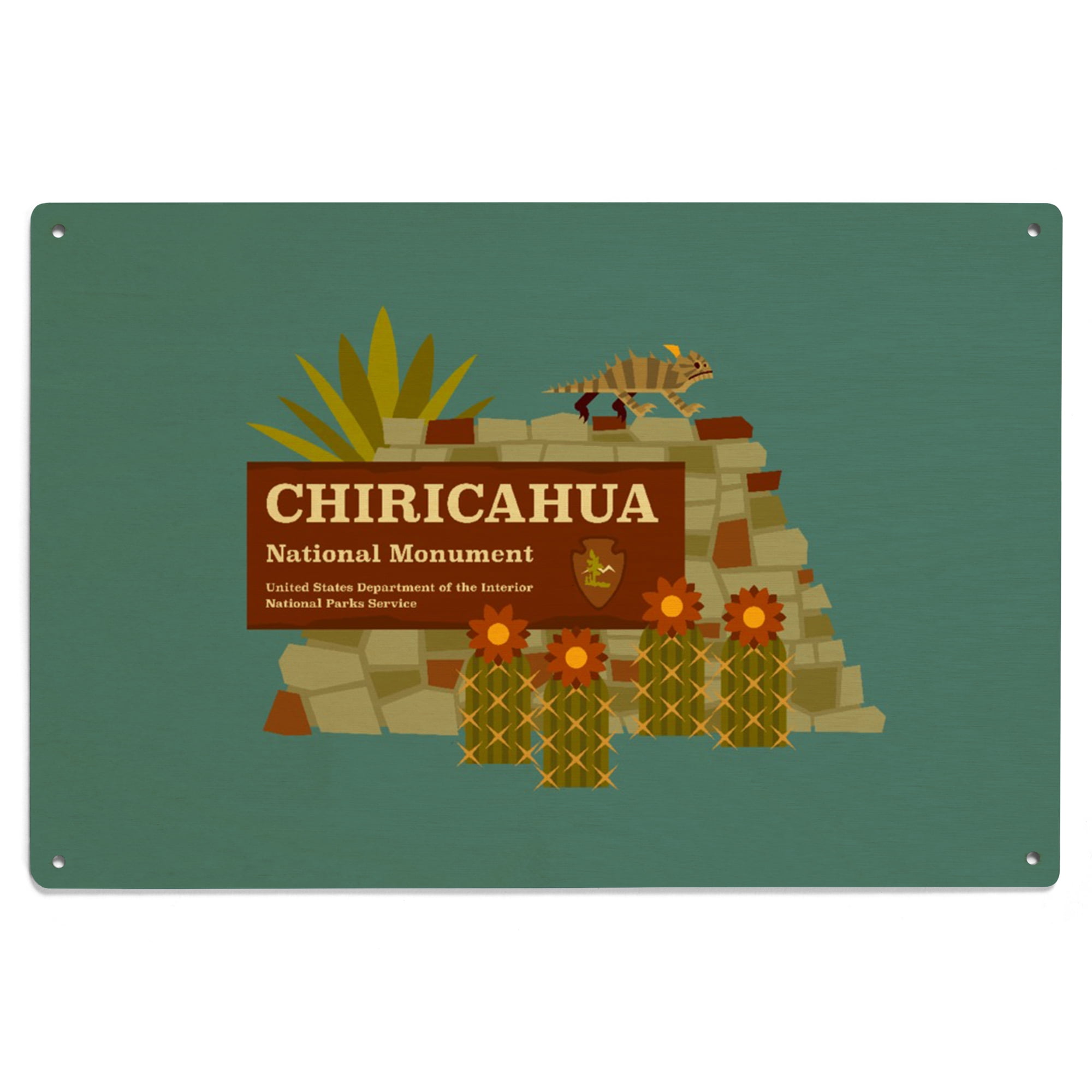 Chiricahua National Monument, Arizona, Lizard on Sign, Geo Breakout ...