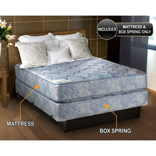Chiro Premier Medium Firm Orthopedic (Blue) California King Size Mattress and Box Spring Set ...