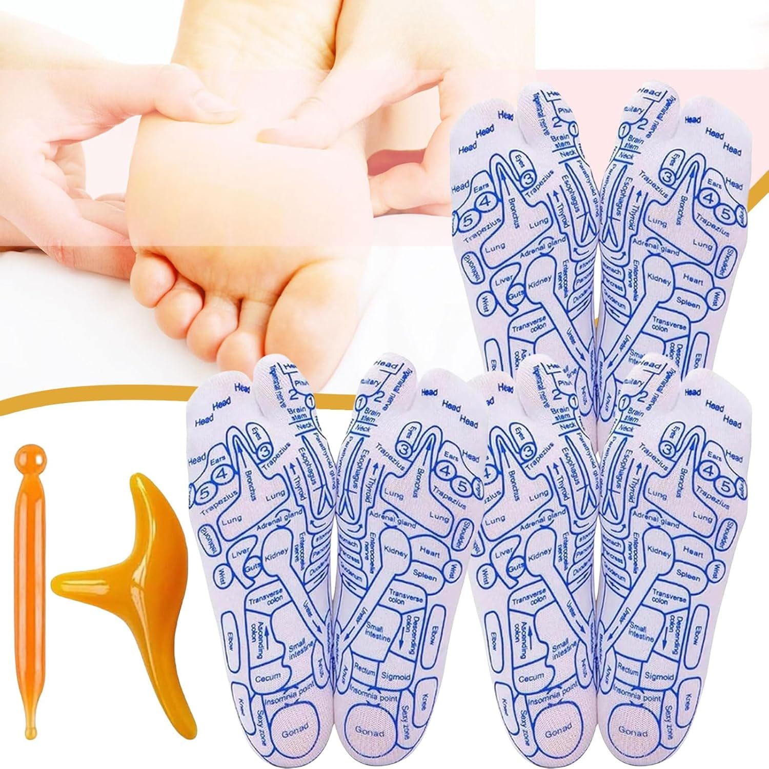 Chiro Socks, Reflexology Socks with Tools, Acupressure Socks ...