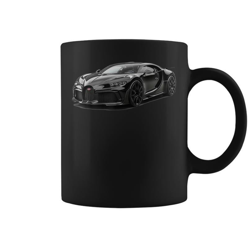 Chiron Blackout Sports Car Coupe Supercar Black Bugat Racing Coffee ...