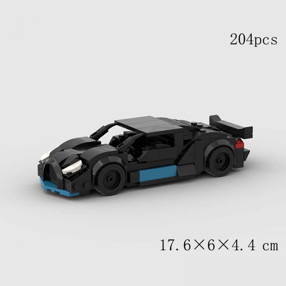 Chiron MOC Car Creative Speed Champions Super Race F1 Vehicle Model ...