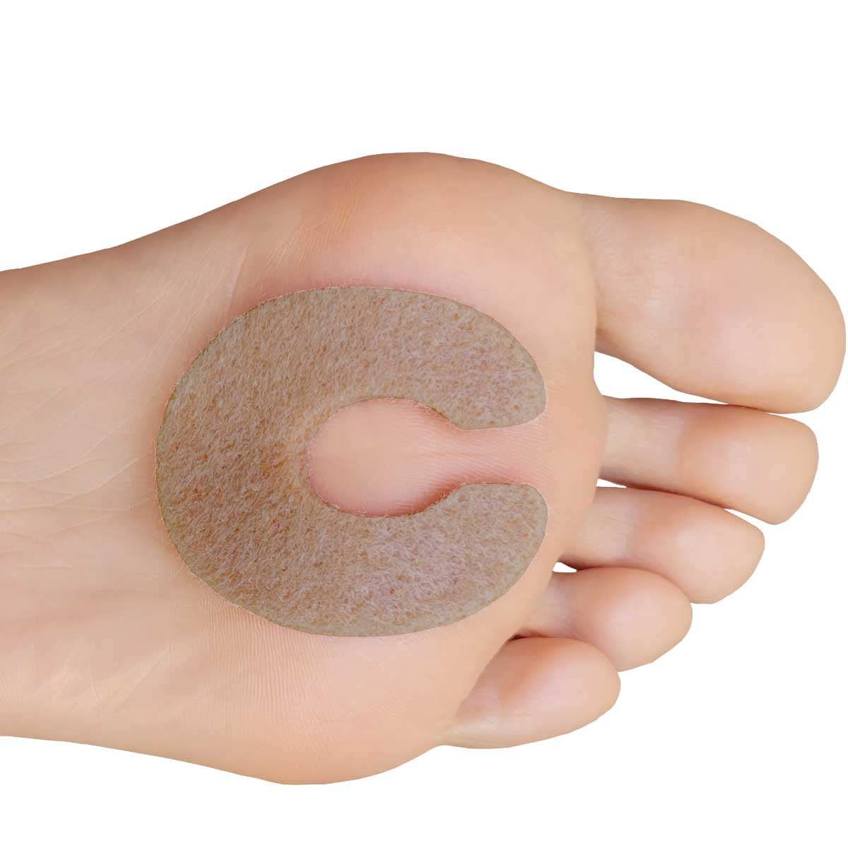 Chiroplax C-Shaped Callus Pads, Foot Cushion, Forefoot Protector, Pain ...