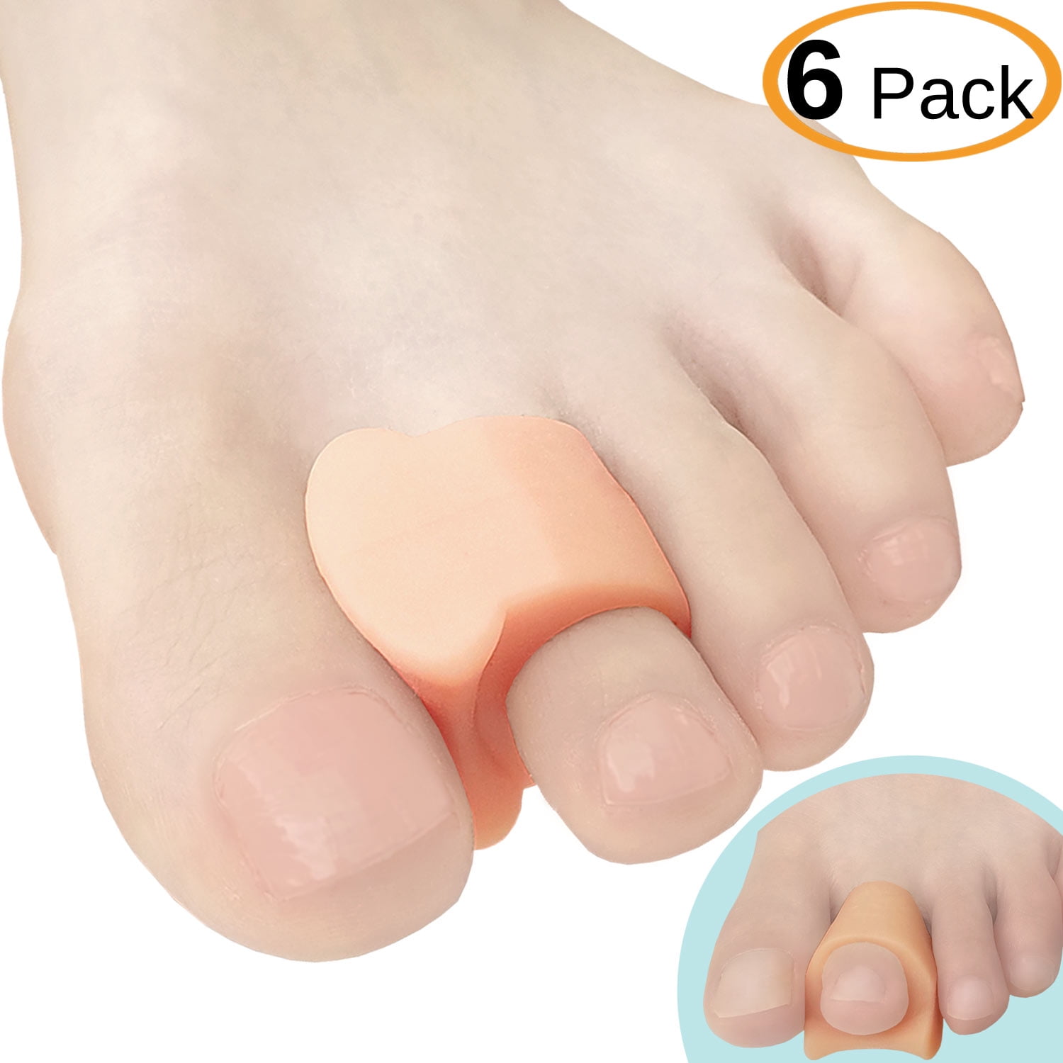Chiroplax Toe Separators Spacers Gel Toe Spreader for Bunion Relief ...