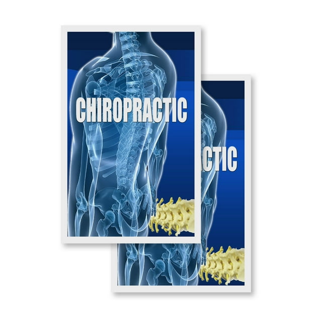 Chiropractic (2-PACK) 24" x 36" Vinyl Decals | Sign Insert Peel & Stick ...