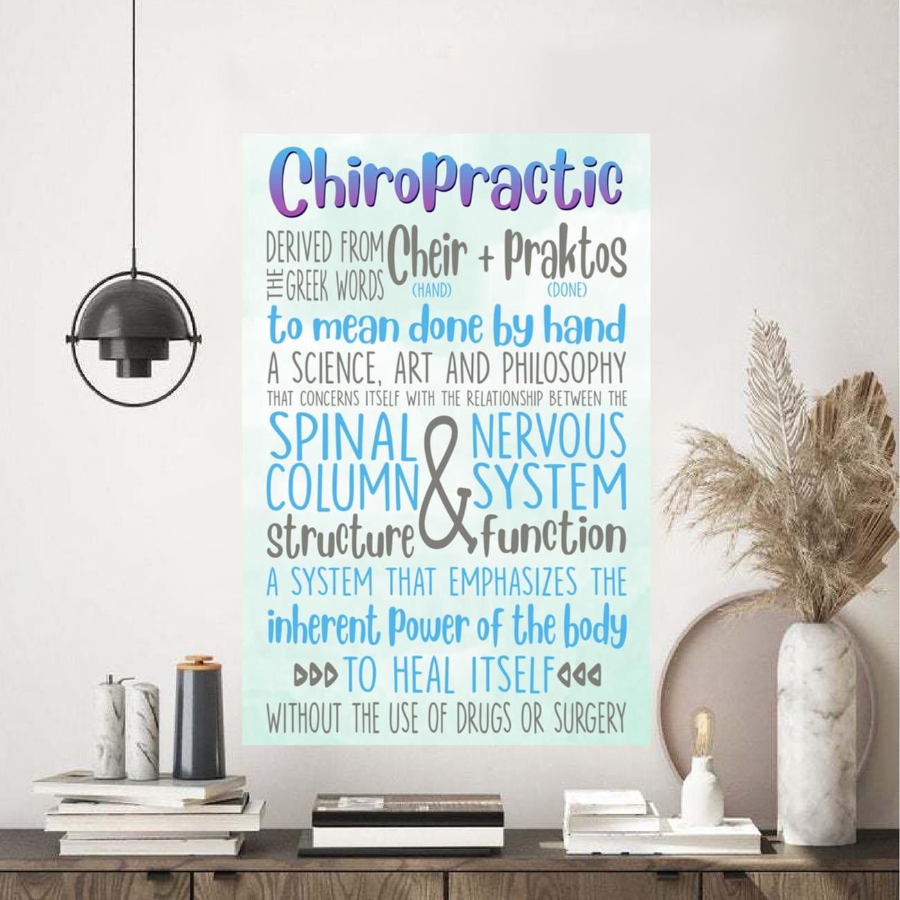 Chiropractic Cheir Praktos Print Poster 16 x 24 Inch Poster - Walmart.com