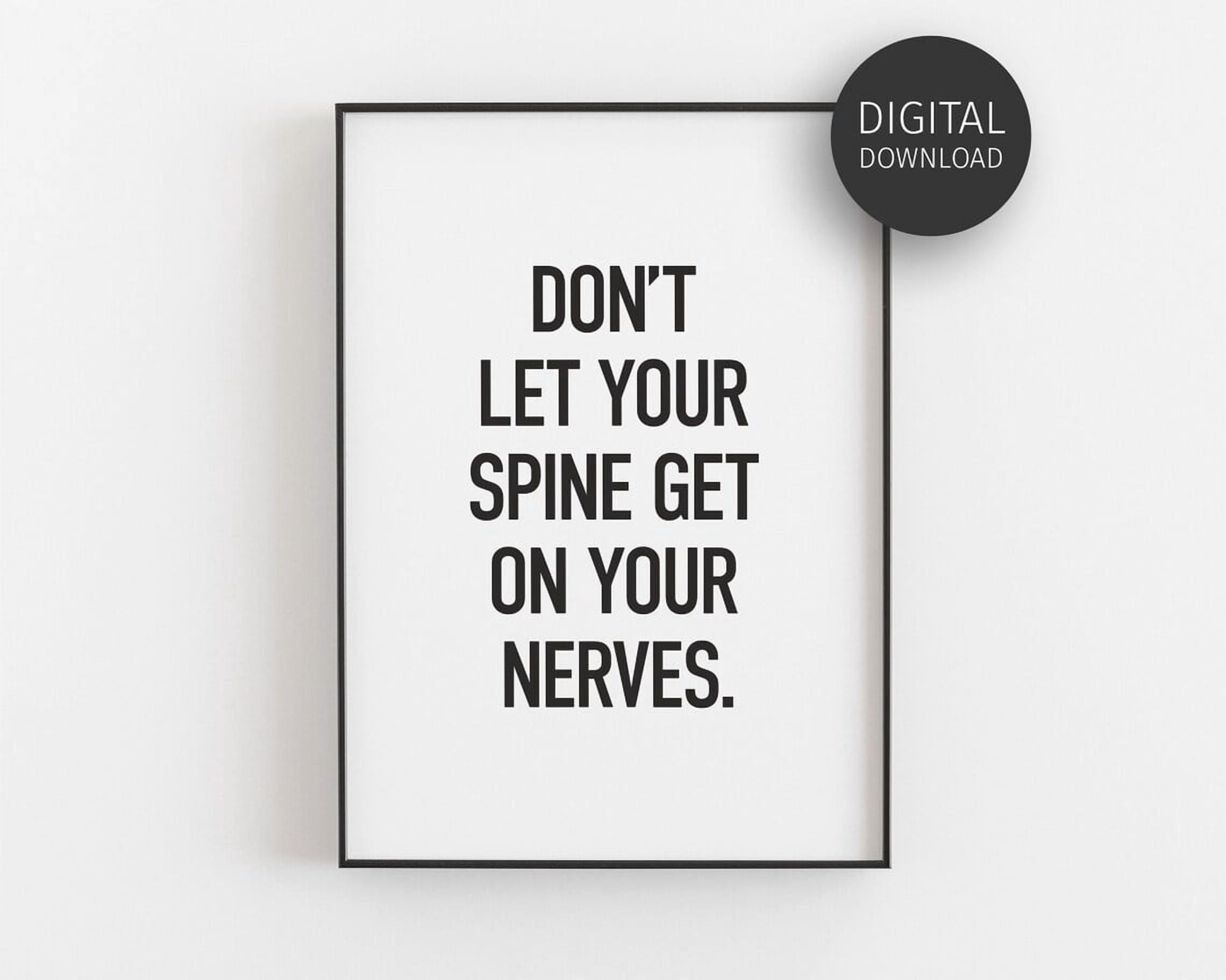 Chiropractic Poster, Fun Office Decor For Chiropractor, Spine Whisperer ...
