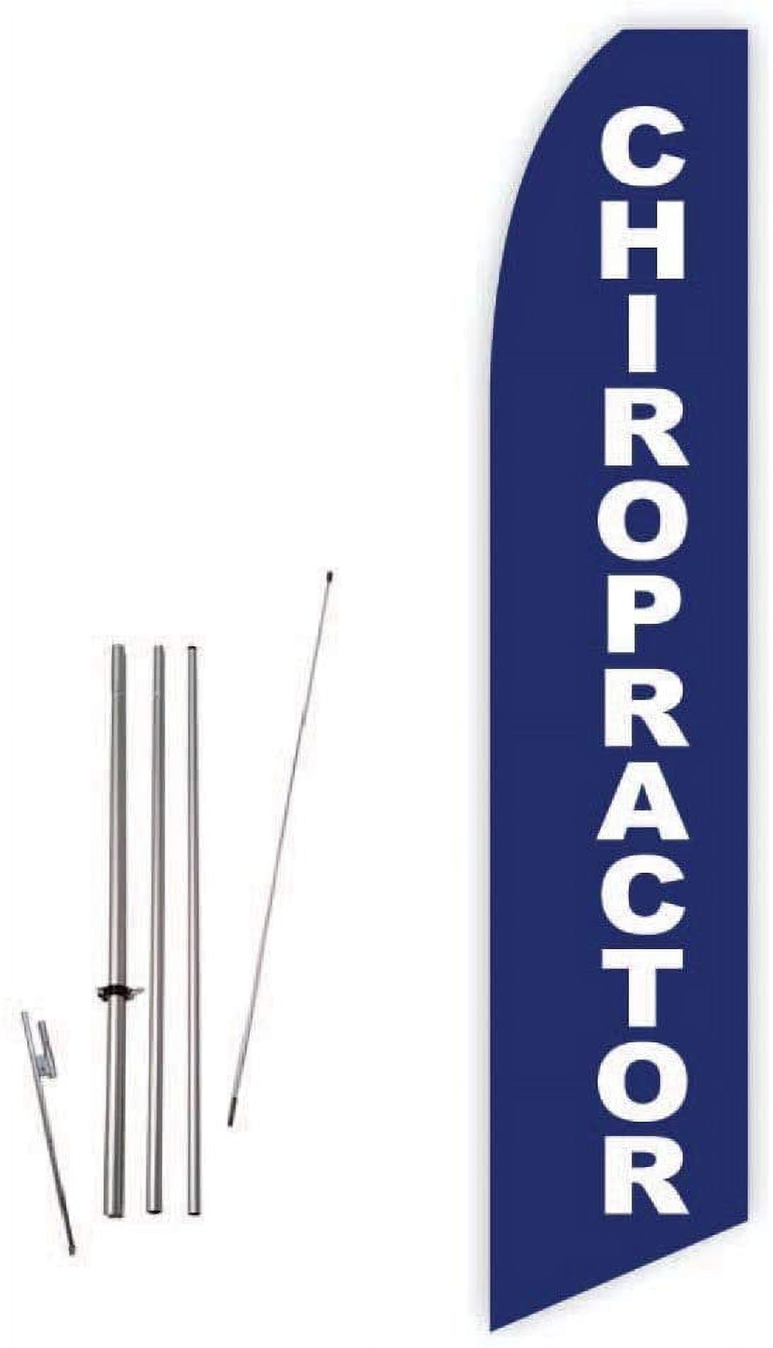 Chiropractor Dark Blue Super Novo Feather Flag - Complete with 15ft ...