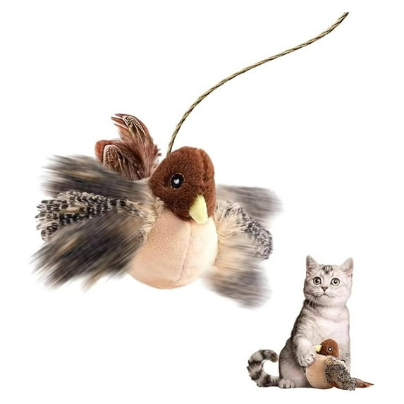 Chirp Flapping , Fluttering Feline Fun Toy, Flying Flapping Chirping ...