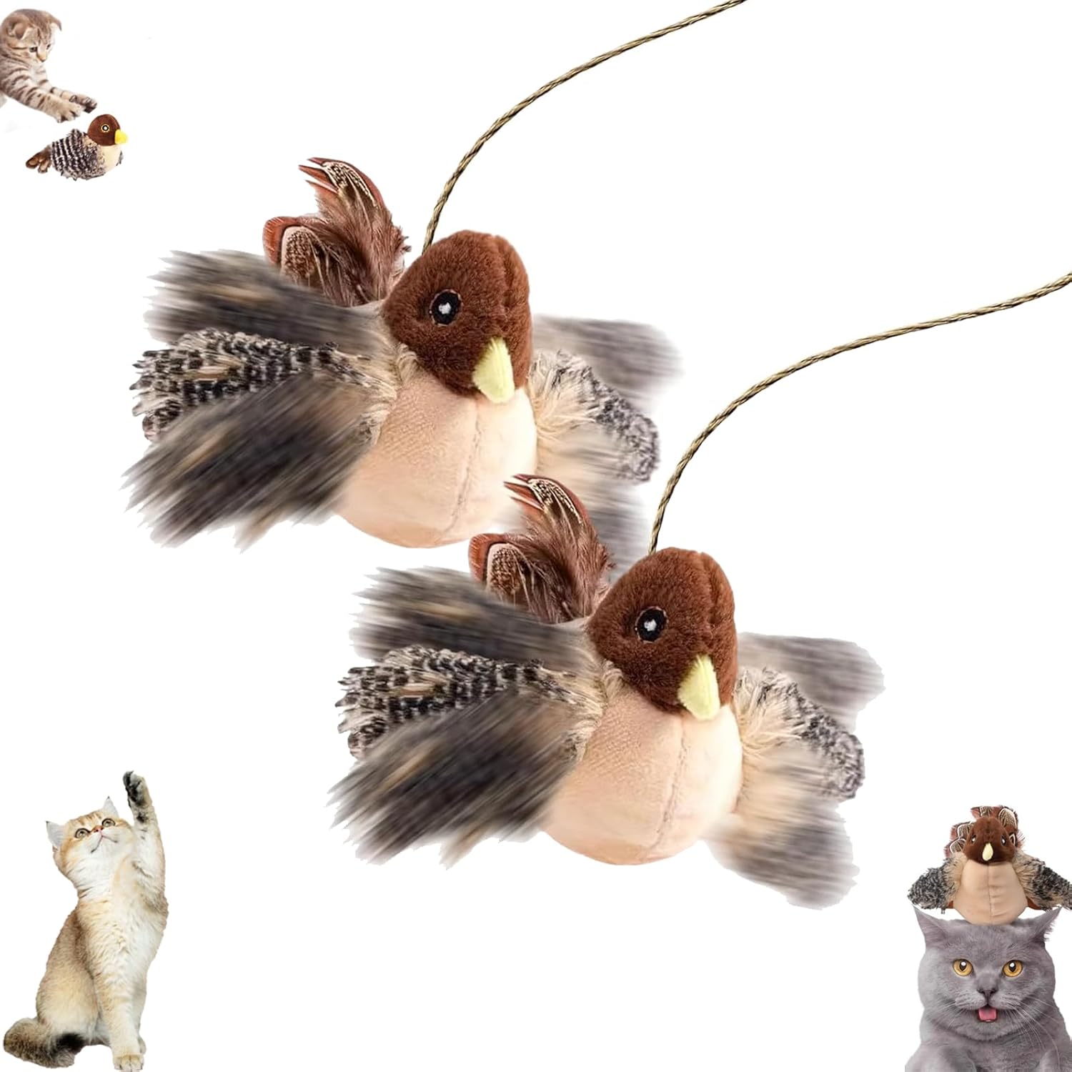 Chirp Paws Flapping Bird, Chirp Paws Flapping Bird Cat Toy, Interactive ...