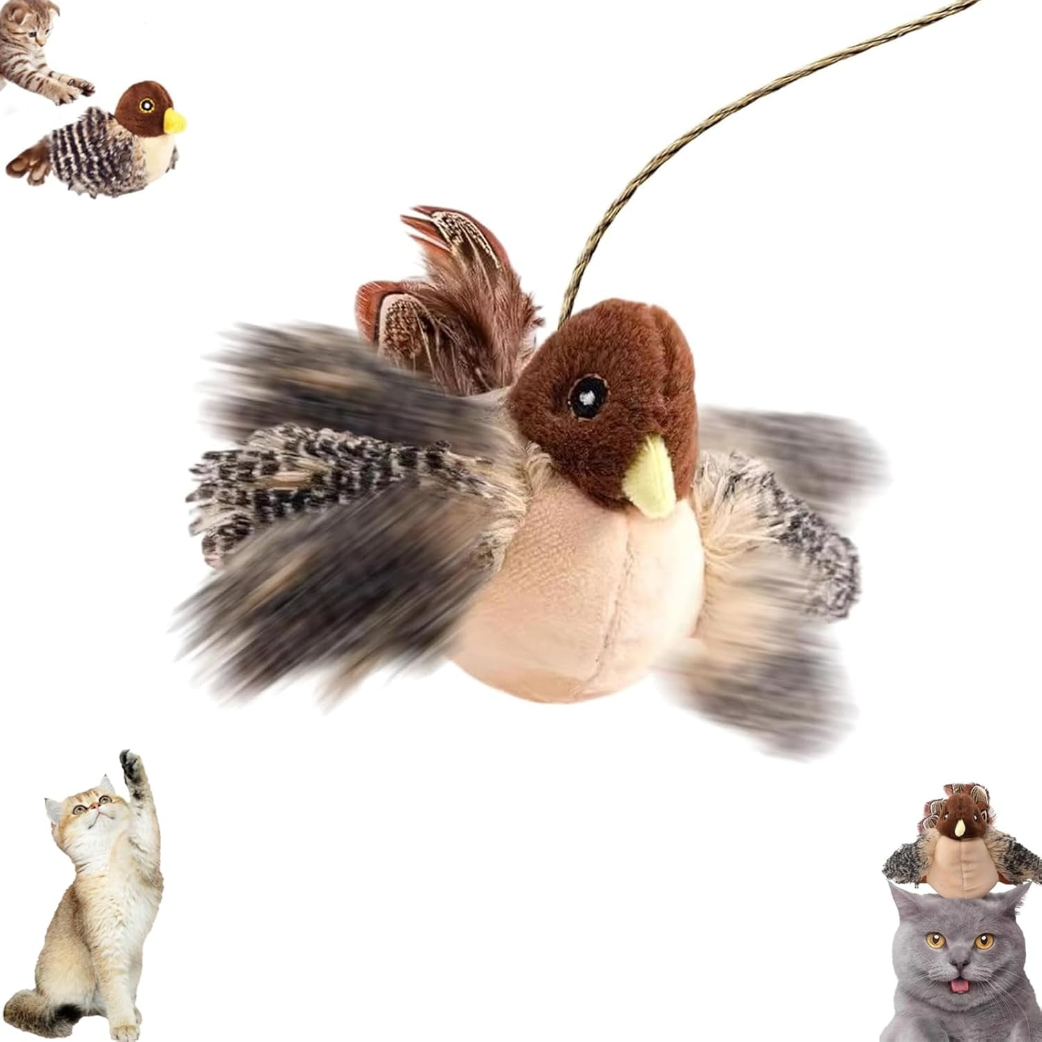 Chirp Paws Flapping Bird, Chirp Paws Flapping Bird Cat Toy, Interactive ...