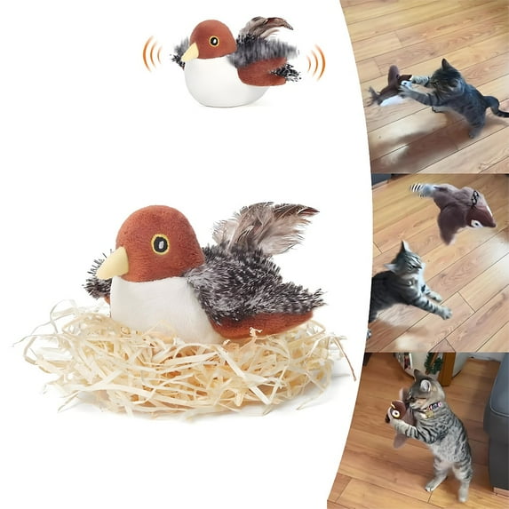 Chirp Paws Flapping Bird, Flapping Bird for Cat, Interactive Flying ...