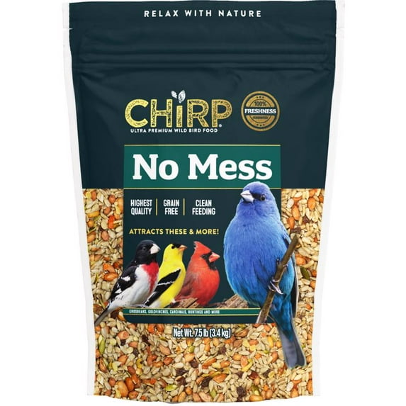 Chirp Ultra Premium No Mess Wild Bird Food 7.5 lb - Walmart.com