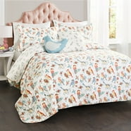 Free Shipping! Lush Decor Pixie Fox Quilt Navy/Pink 4Pc Set Full/Queen ...