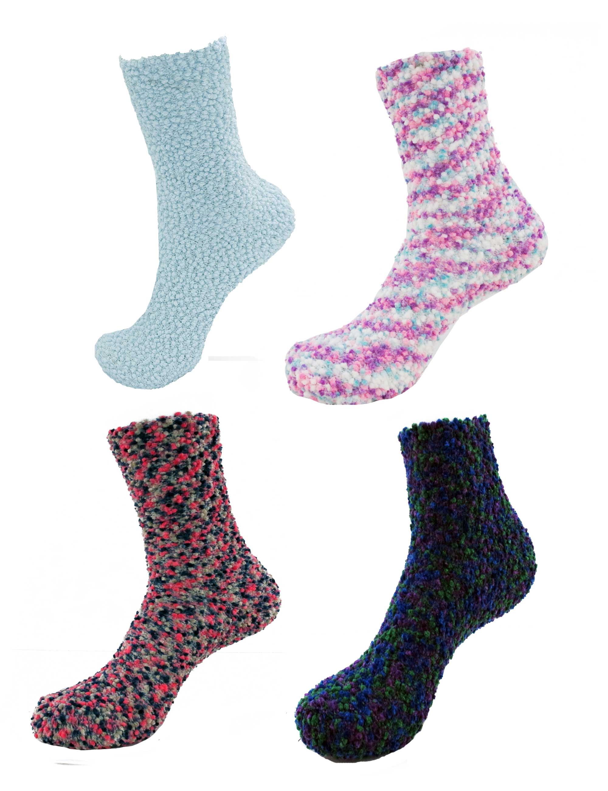 Chirpy Socks Assorted Super Soft Cozy Warm Colorful Microfiber Knobby ...
