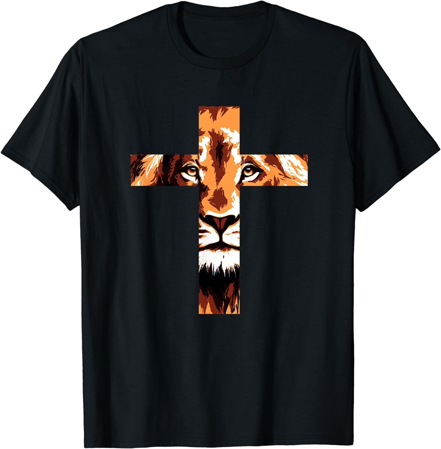 Chirstian Cross Lion Judah Jesus God Faith T-Shirt - Walmart.com