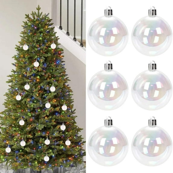 Chirstmas Decorations Wall hanging 6pcs Ornaments 6pcs DIY Plastic ...