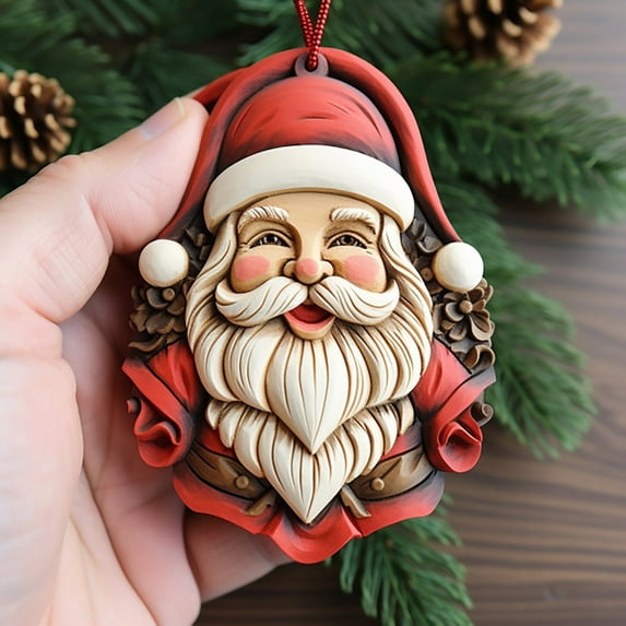 Chirstmas Decorations Wall hanging Gentle Santa Pendant Christmas ...