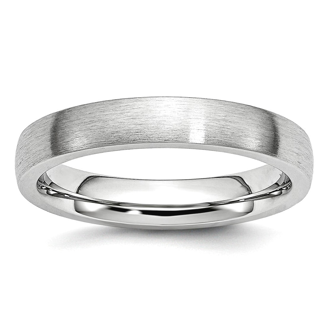 Cobalt Chromium Half Round Satin 4mm Band Ring Size 12.5 - Jewelry Gift ...