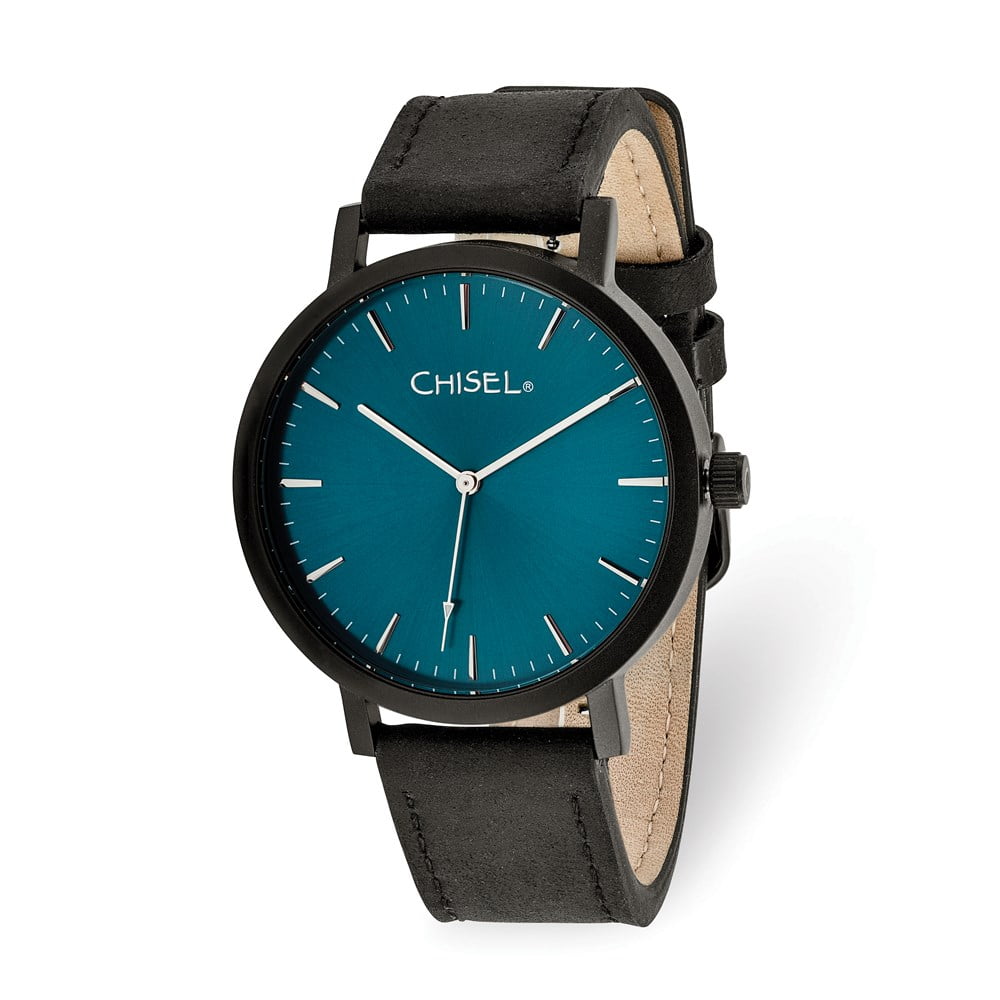 Chisel Matte Black IP-plated Blue Dial Watch - Walmart.com