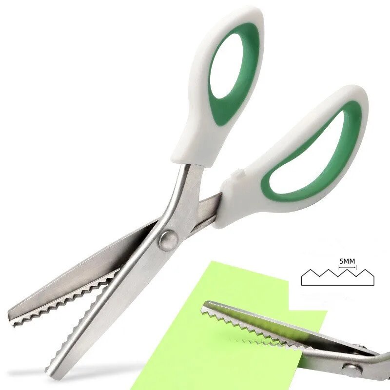 Chisel Pinking Shears Cloth Cutting Tailor Zigzag Scissors Fabrics for ...