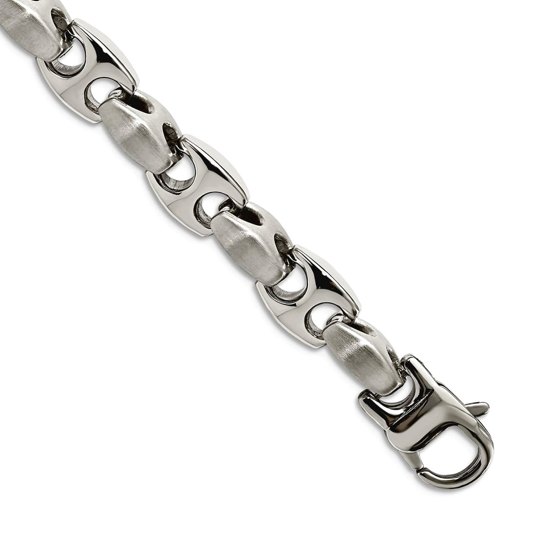 Chisel Stainless Steel Brushed and Polished 8.25 inch Bracelet ...