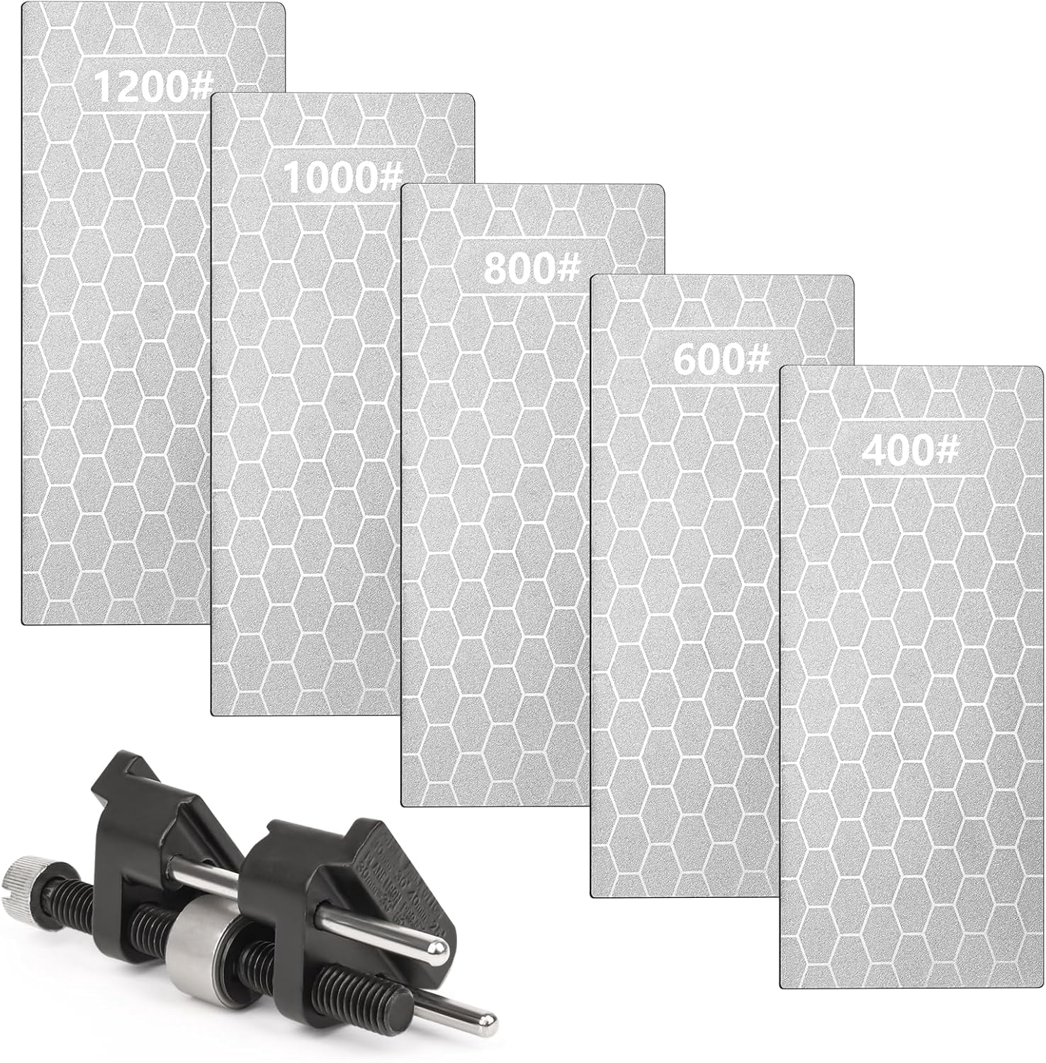 Chisel Sharpening Kit Honing Guide & 5 Diamond Sharpening Stones ...