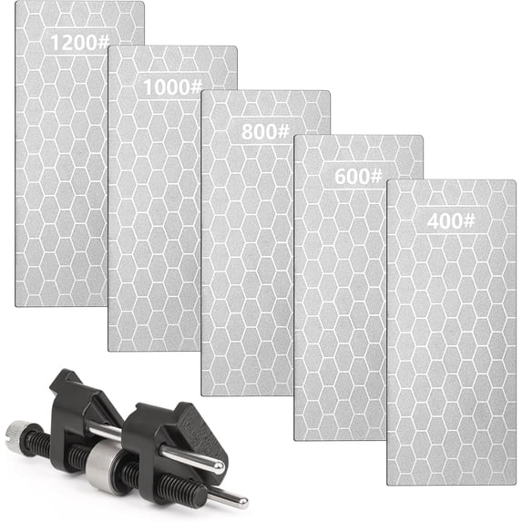 Chisel Sharpening Kit Honing Guide & 5 Diamond Sharpening Stones ...