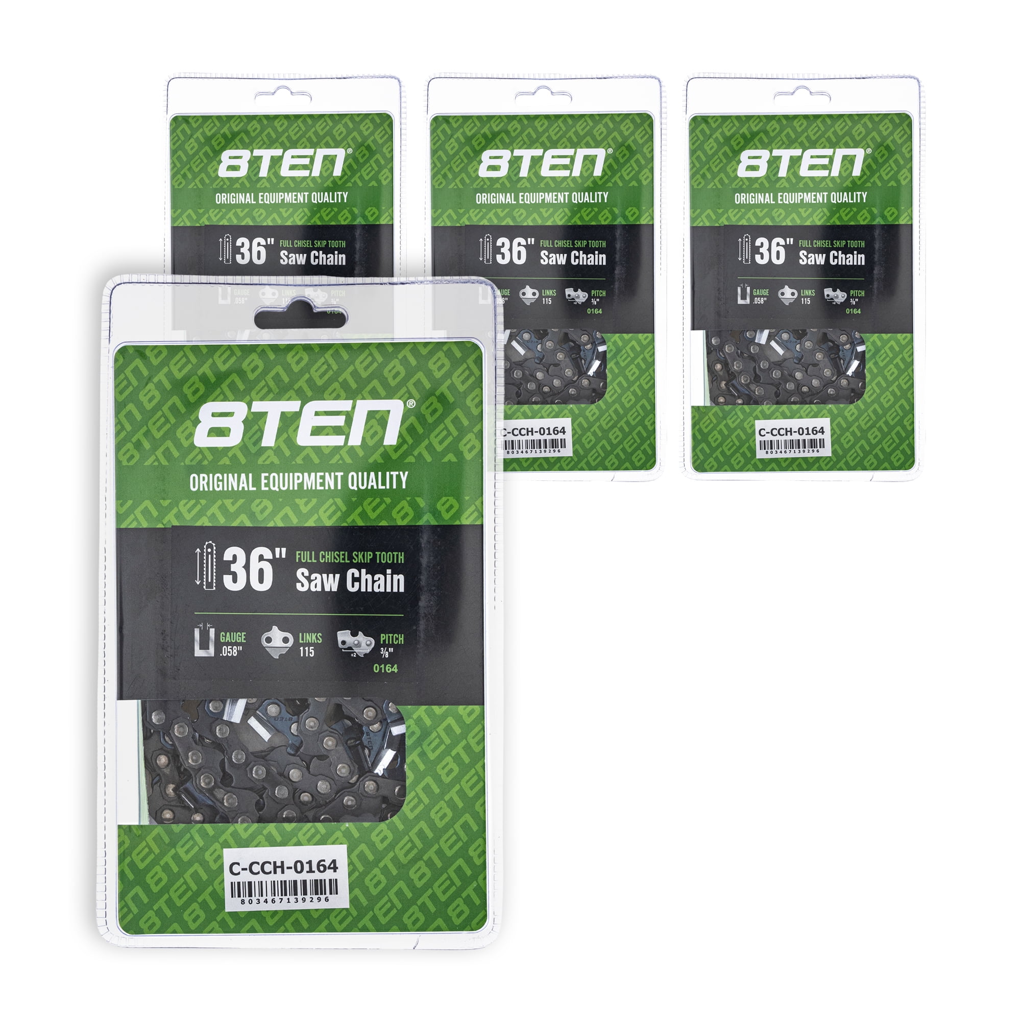 Chisel Skip Tooth Chainsaw Chain 36 inch .058 3/8 115DL for Husqvarna 4 ...