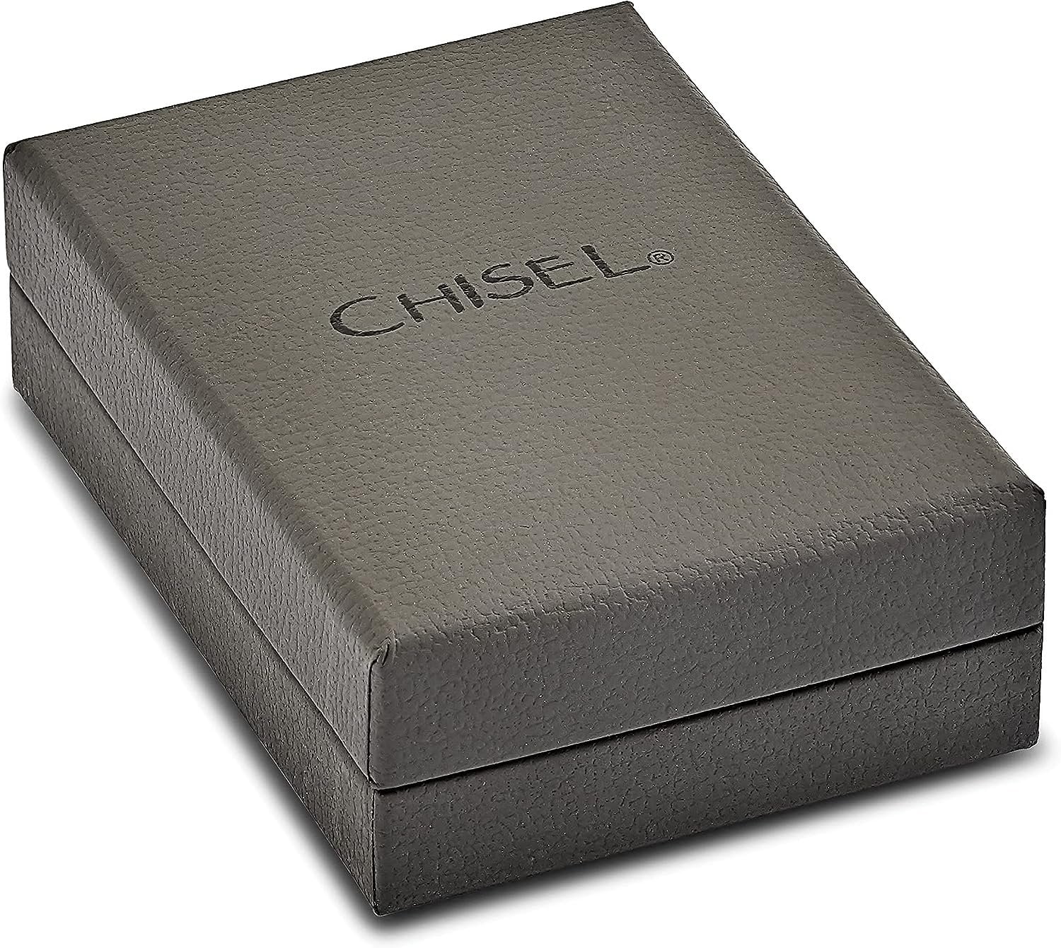 Chisel Stainless Steel Polished Black IP-plated Laser Cut Cross Pendant ...