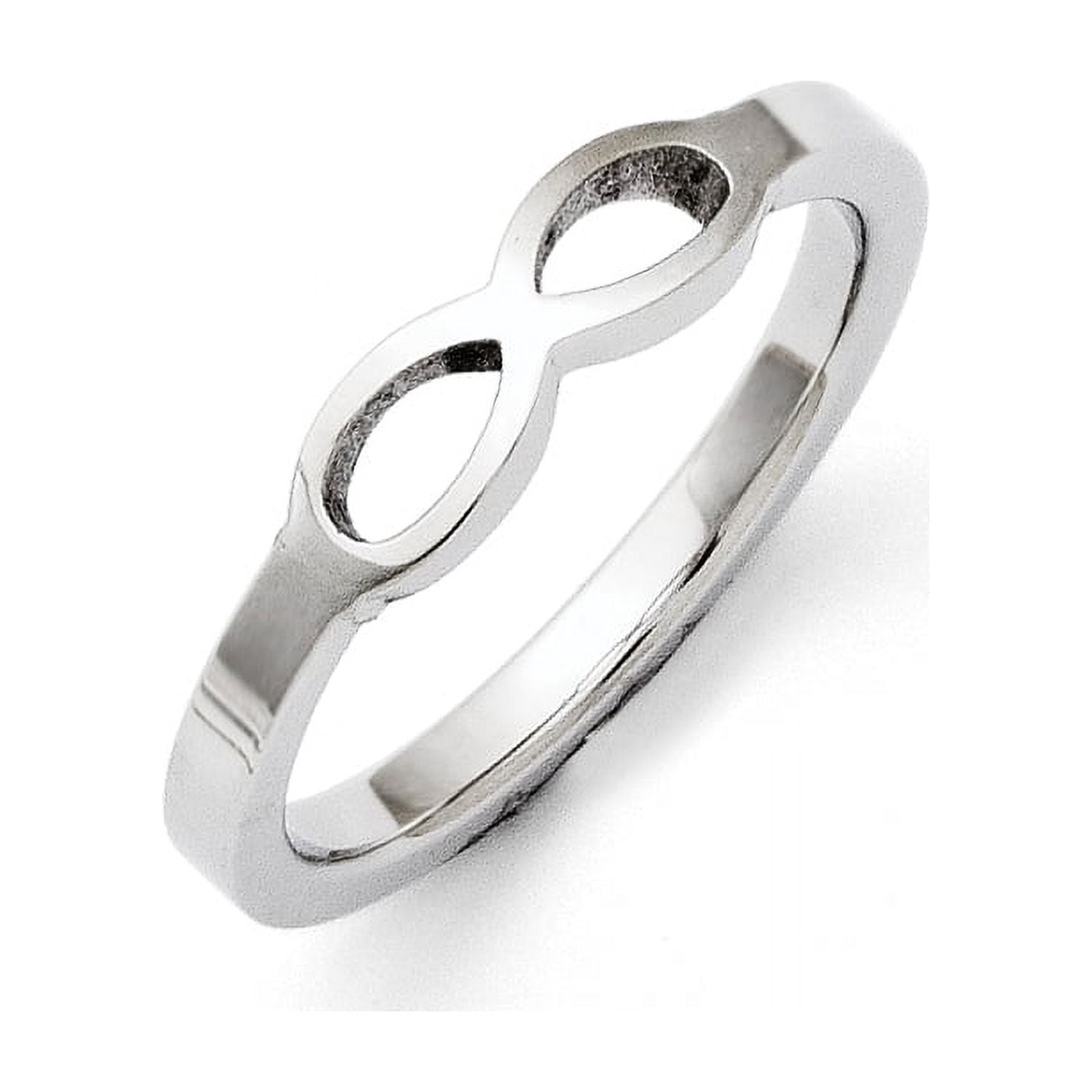 Chisel Stainless Steel Polished Infinity Symbol Ring - Walmart.com
