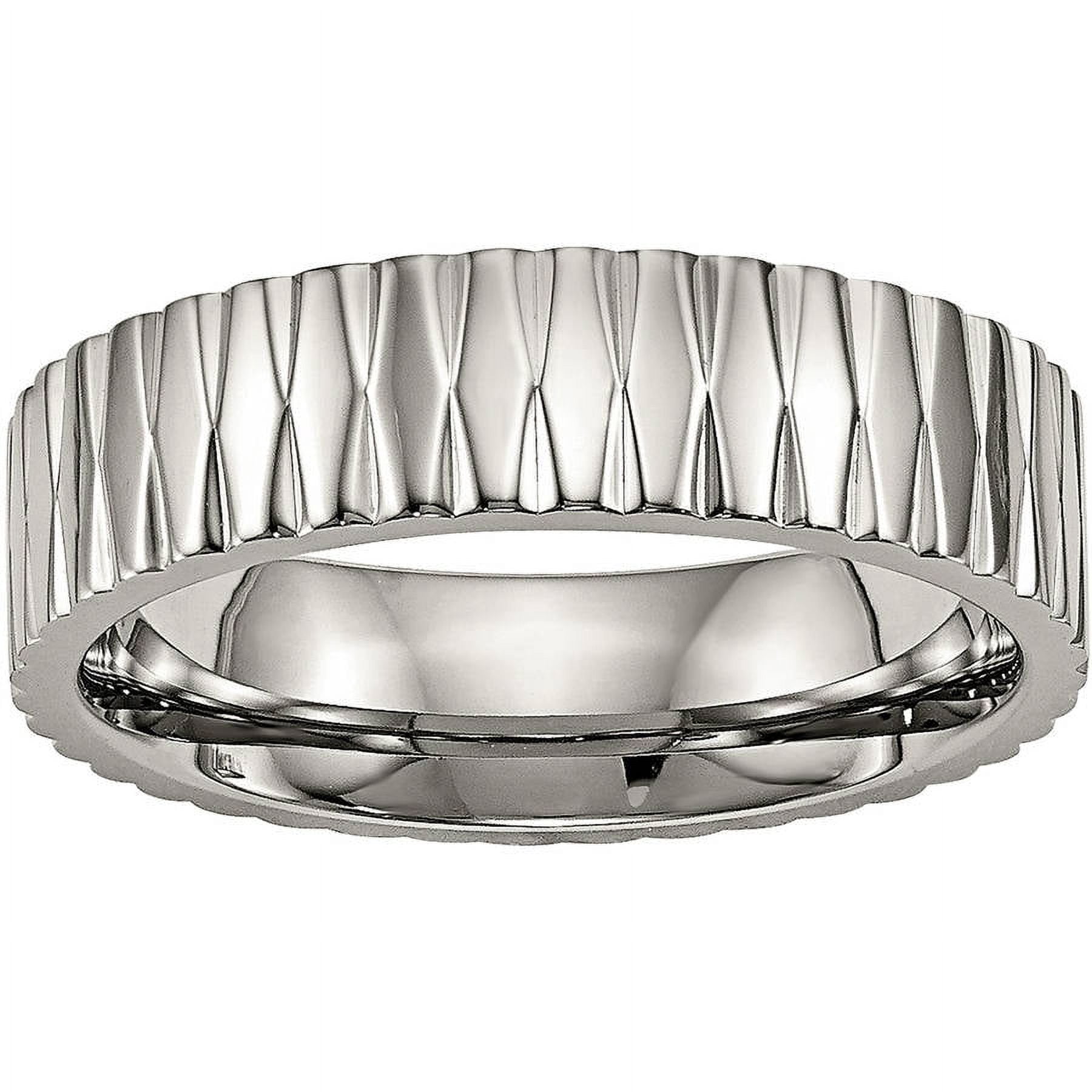 Chisel Titanium Polished Textured Ring Size 12.5 Men - Walmart.com