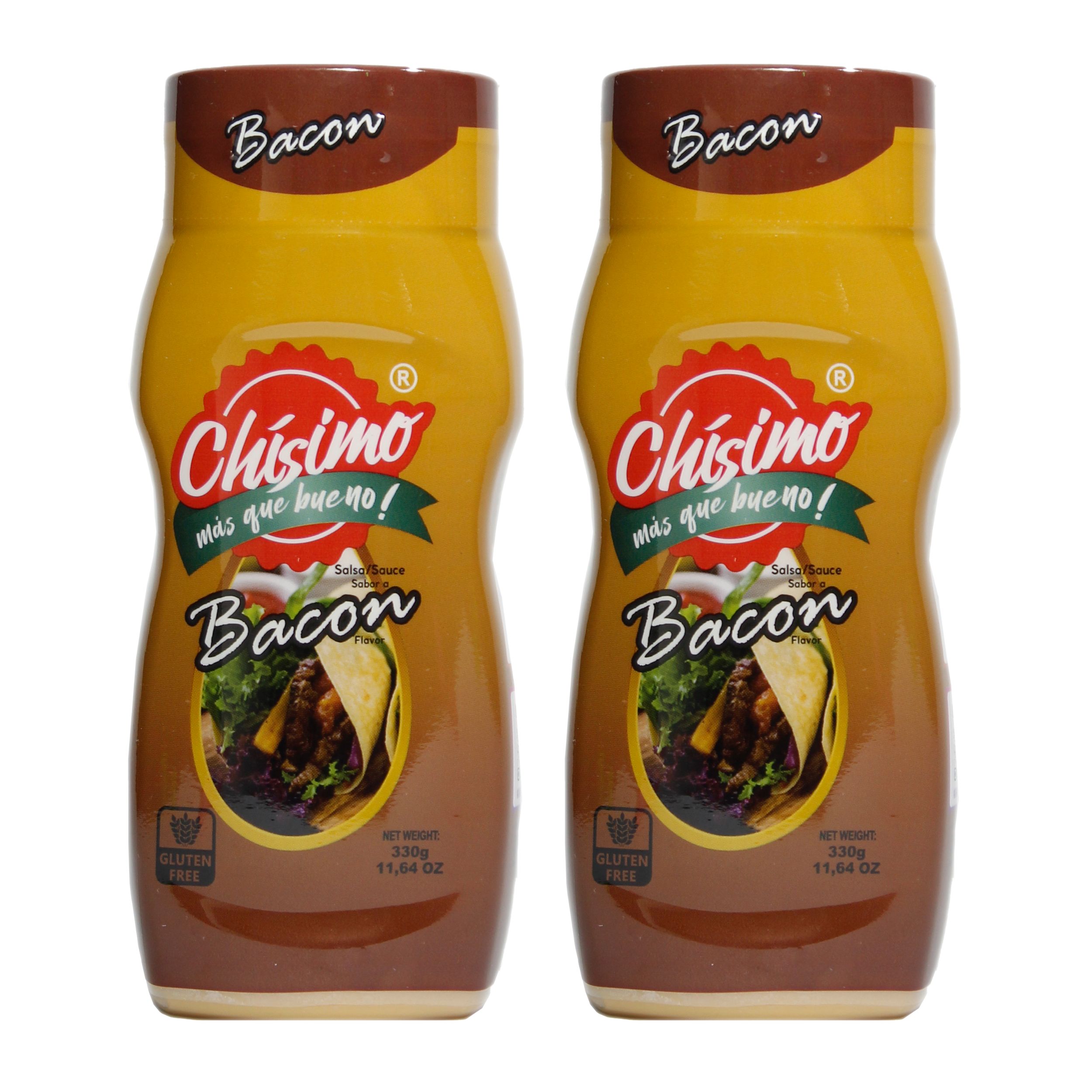Chisimo Bacon Sauce 2-Pack, Bold & Smoky Flavor, Salsa Bacon Ahumada, Perfect for Dipping ...