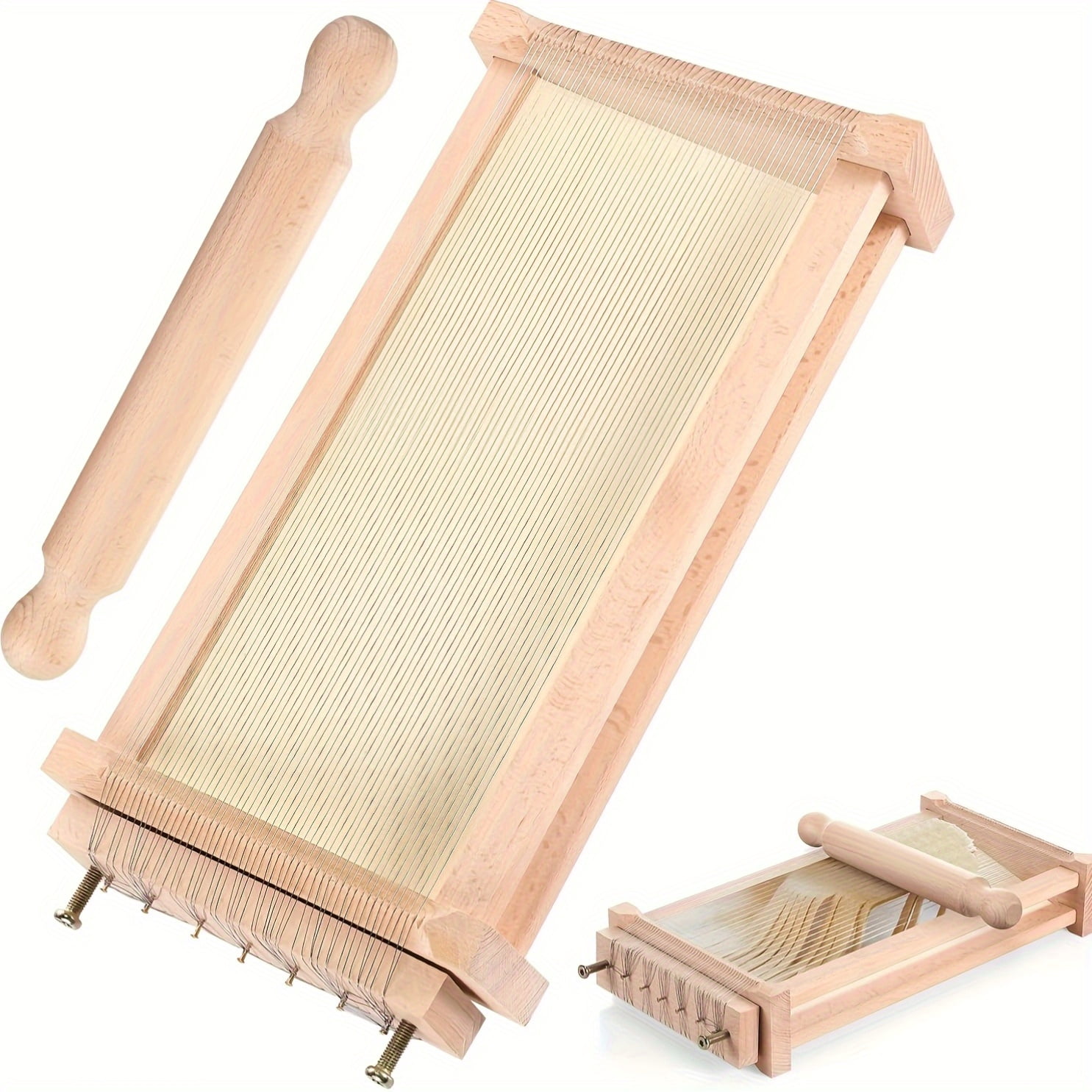 Chitarra Pasta Cutter with Rolling Pin, Italian Guitar Board Pasta ...