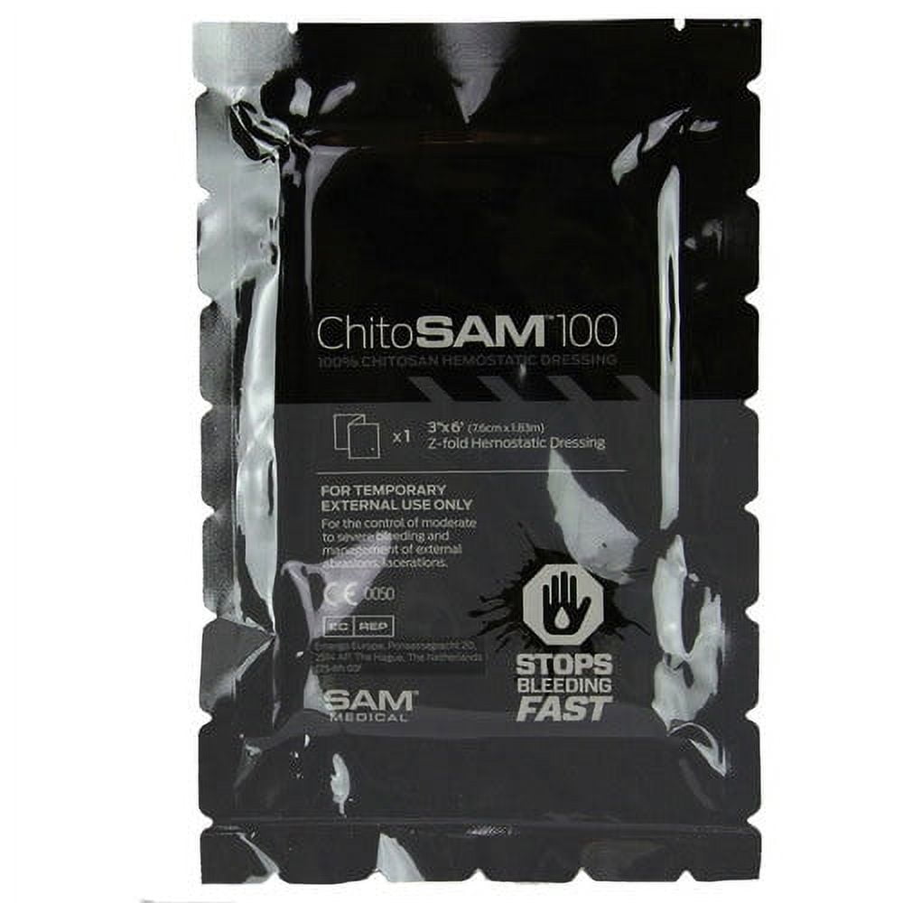 Chito-SAM 100 - 3" X 6', Z-Fold Hemostatic - Walmart.com
