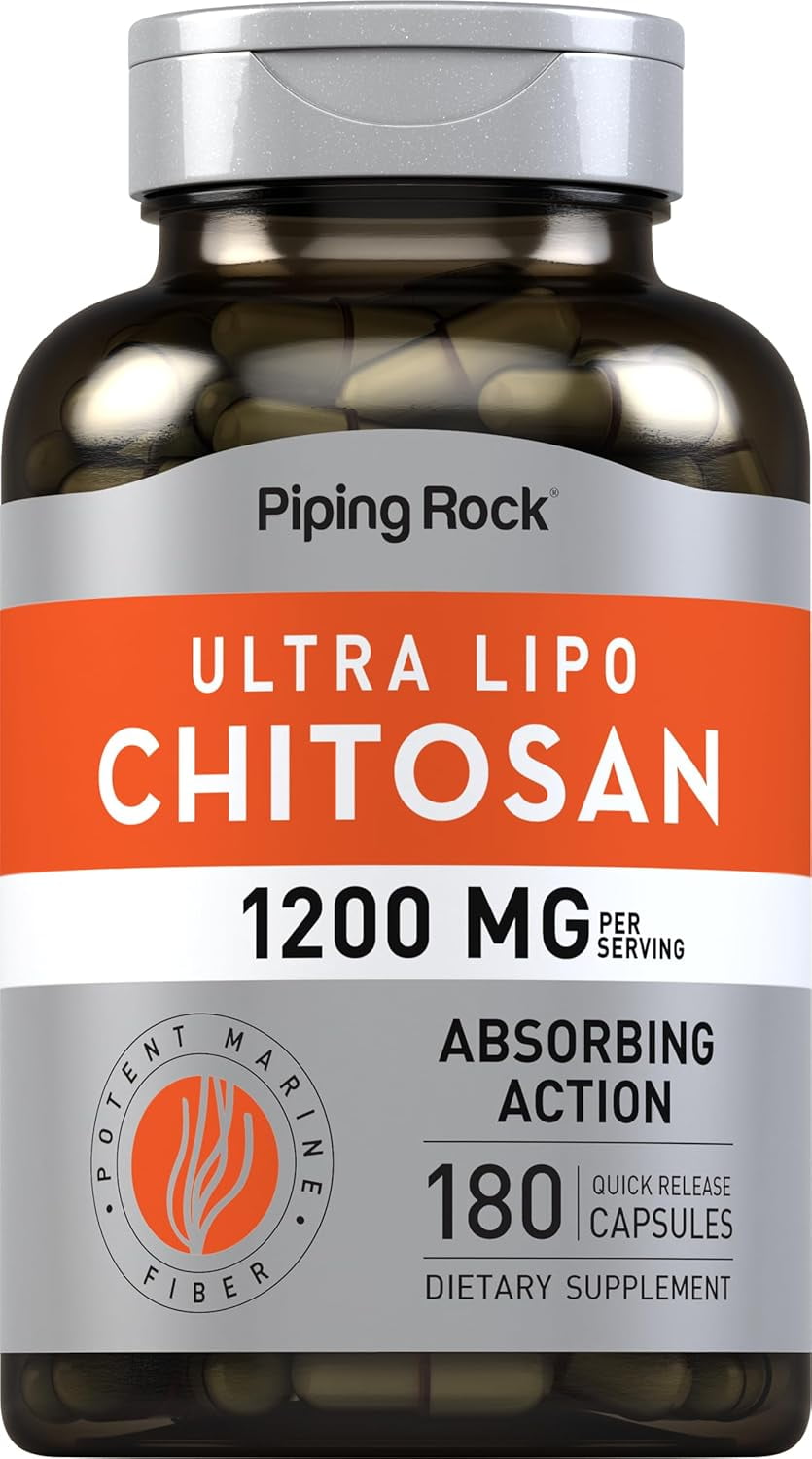 Chitosan Supplement 1200 mg | 180 Capsules for Men and Women | by ...