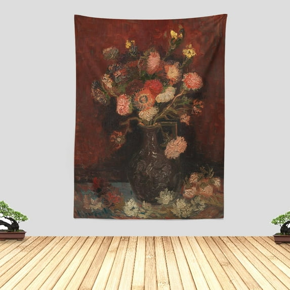 Chitteri Vincent van gogh Irises Flower Hanging Tapestry 60" x 50 ...