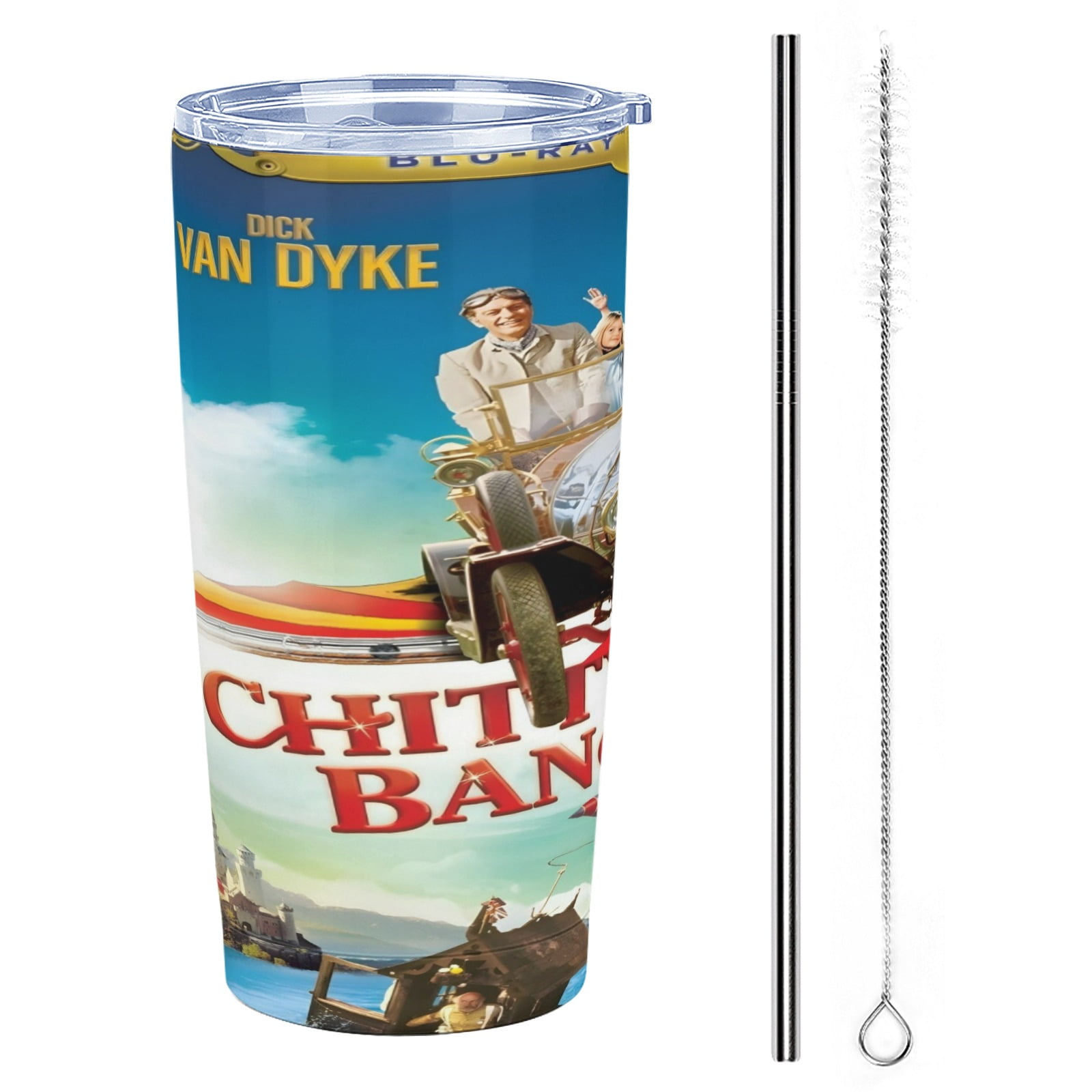 Chitty Chitty Bang Bang Personalised Travel Mug has an iconic print, is ...