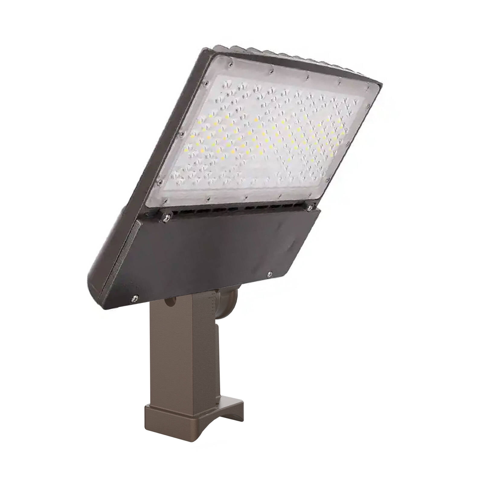 Chiuer 100W Round Pole LED Shoebox Light 5000K 100-277V 13000LM 1-10V ...
