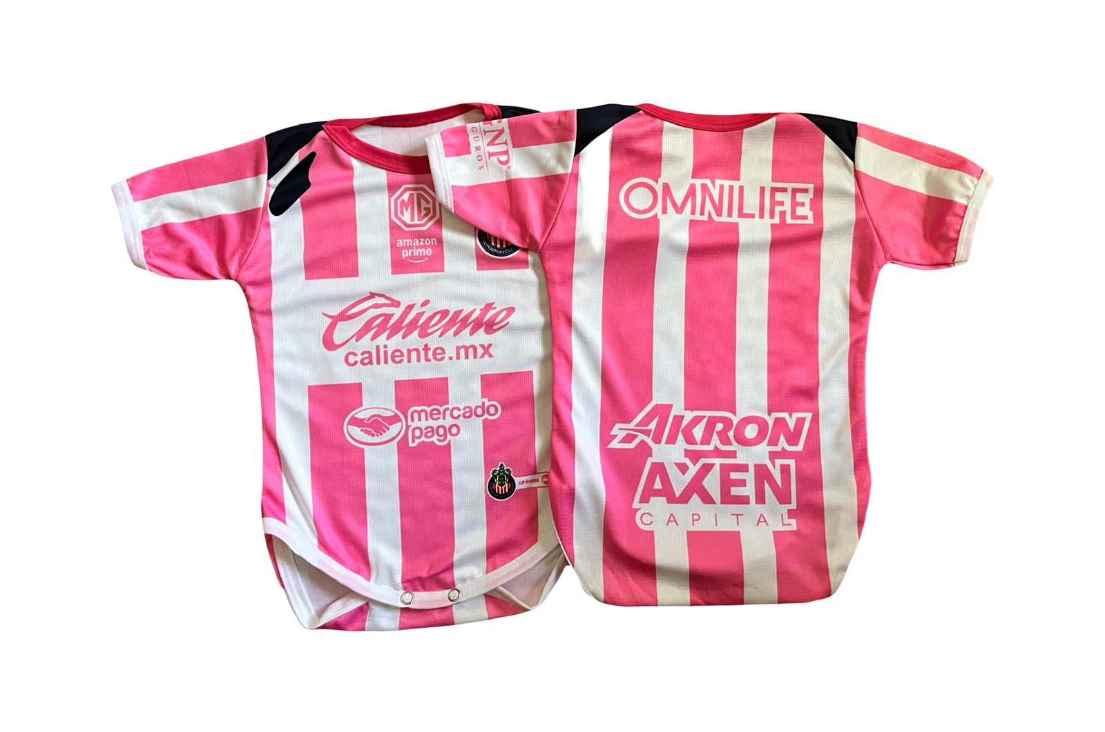 Chivas Pink Soccer Baby Bodysuit 2025-26 Infant Baby Onesie Jersey ...