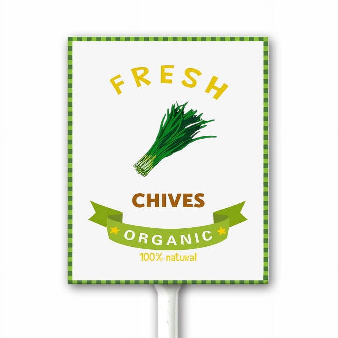 Chives Vegetable Garden Signs Metal Yard Sign With Stake Perfect for ...