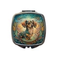 Chiweenie Dog Art Nouveau Travel Makeup Handbag Purse Small Pocket ...