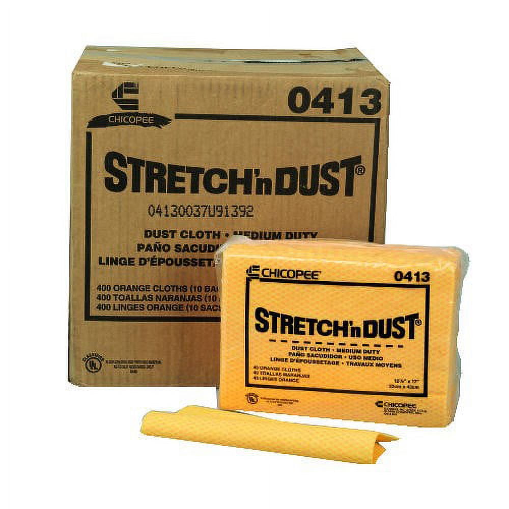 Chix Stretch 'n Dust Cloths, 12-3/5" x 17", Yellow, 400/Carton ...