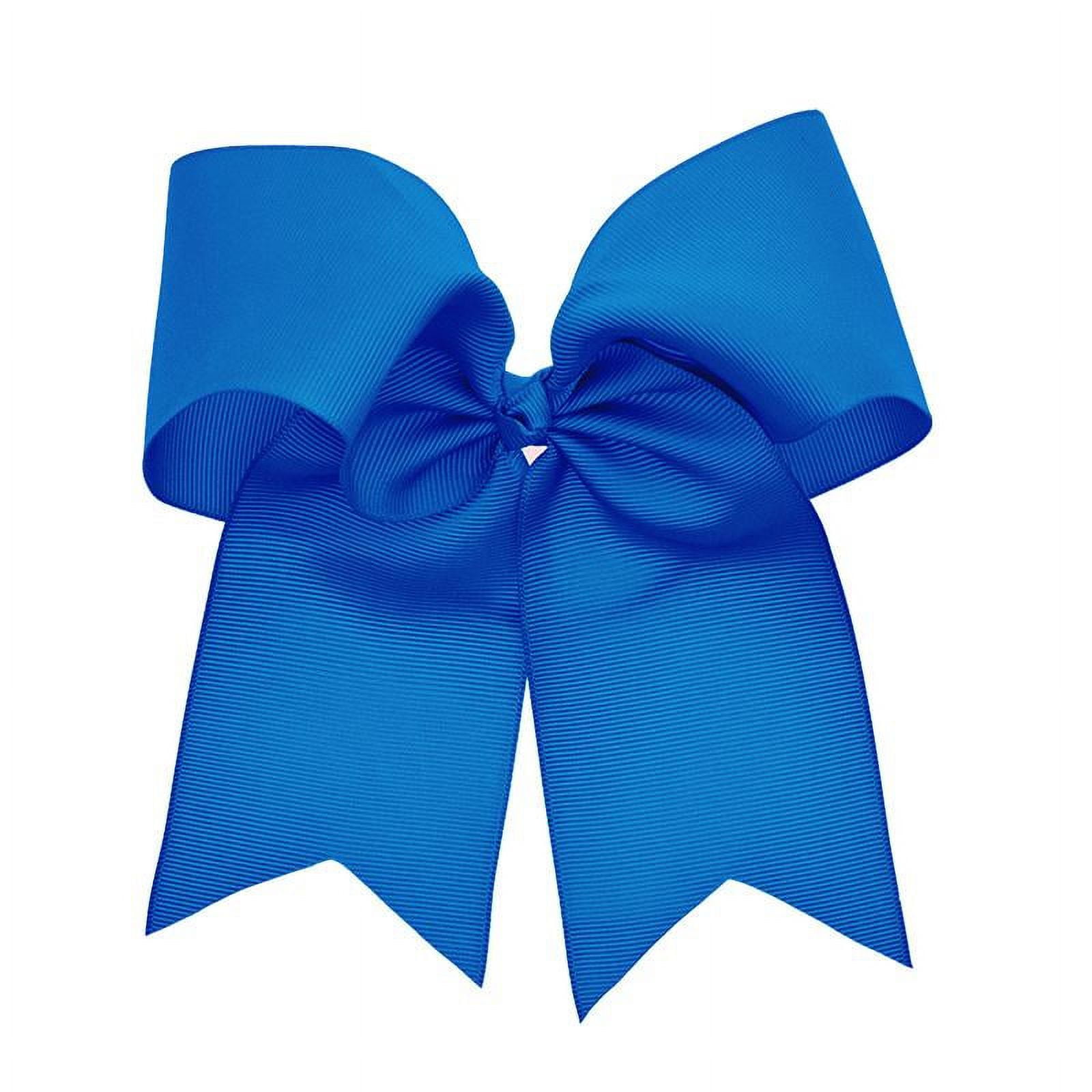Chixx Solid Grosgrain Ribbon Basic Cheer Dance Softball Bows - Royal ...